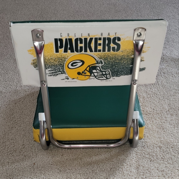 Other | Vintage 1993 Green Bay Packers Padded Folding Stadium Seat W ...